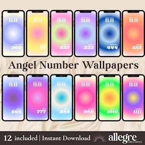 iPhone Lock Screen Numbers - Etsy