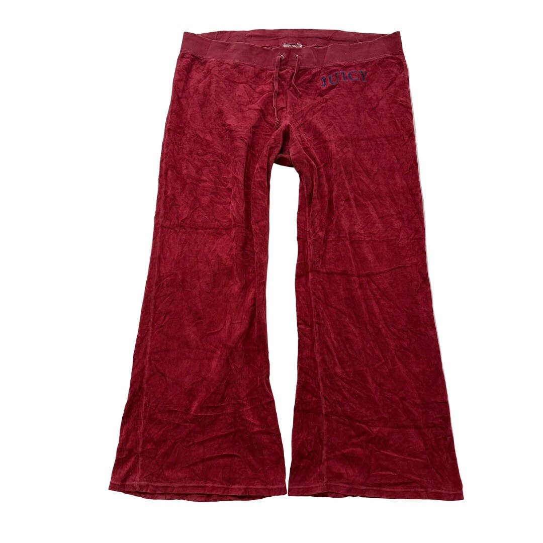 Vintage Juicy Couture Embroidered Red Terry Pants Size 2X - Etsy