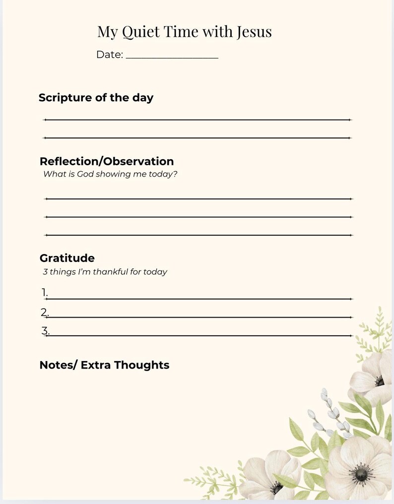 My Quiet Time With Jesus - Etsy