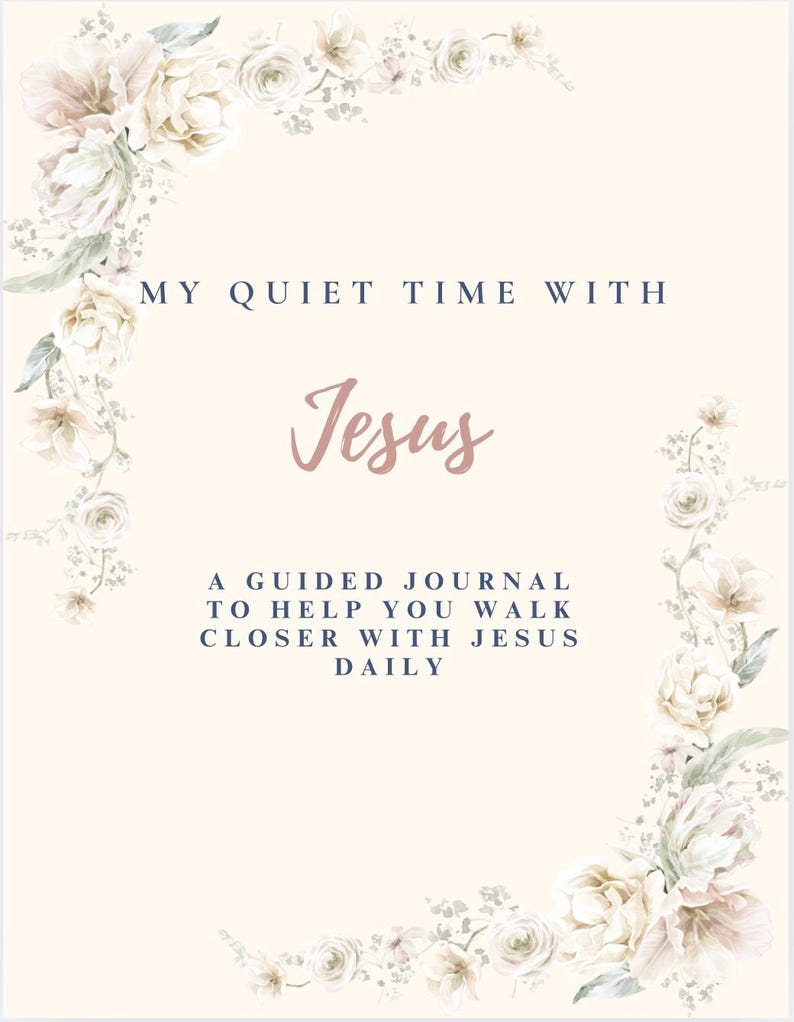 My Quiet Time With Jesus - Etsy