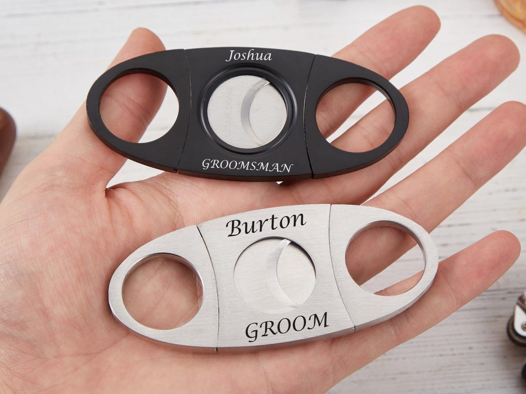 Personalized Cigar Cutter Double Guillotine Blade,engraved Custom Cigar ...