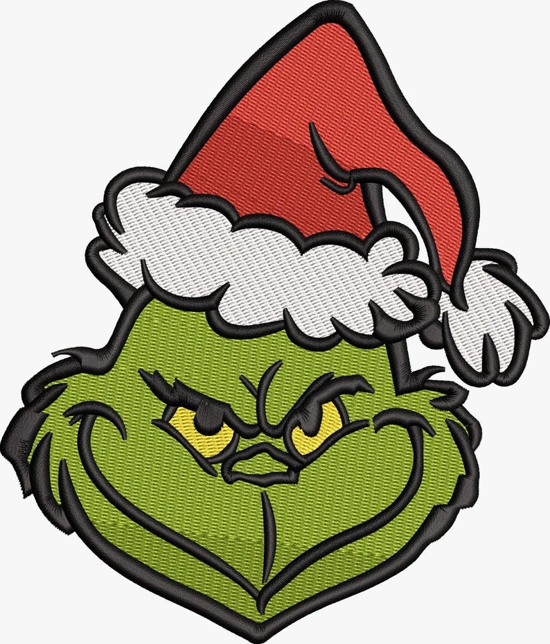 Grinch Christmas Embroidery Design - Etsy