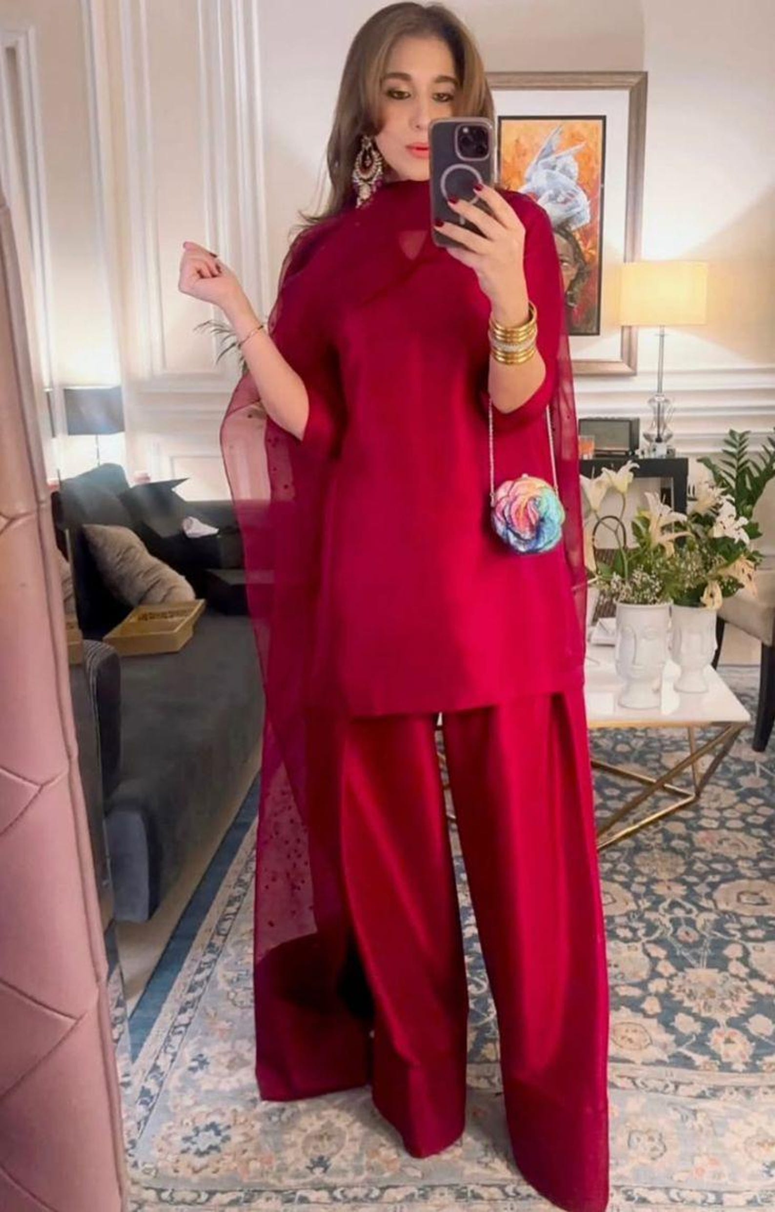 Pakistani Farshi Shalwar Kameez Set | Pakistani Formal Dresses ...