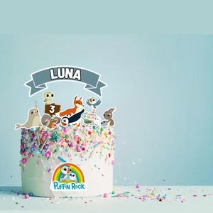 Puffin Rock | Cake Topper | Girls Birthday | Boys Birthday |printable ...