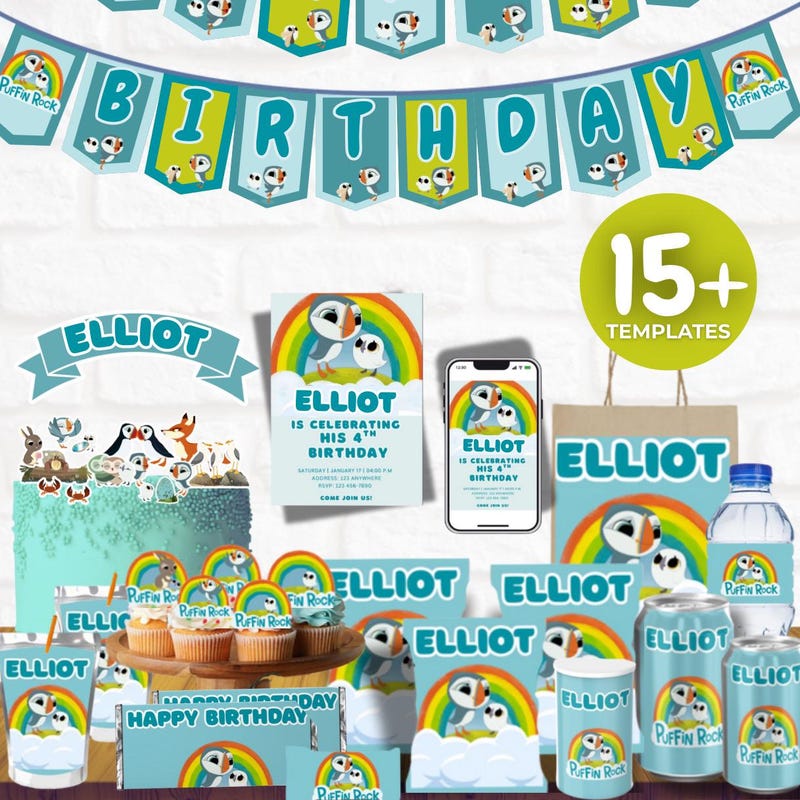 Puffin Rock Birthday - Etsy