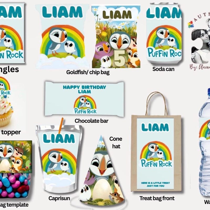 Puffin Rock Birthday - Etsy