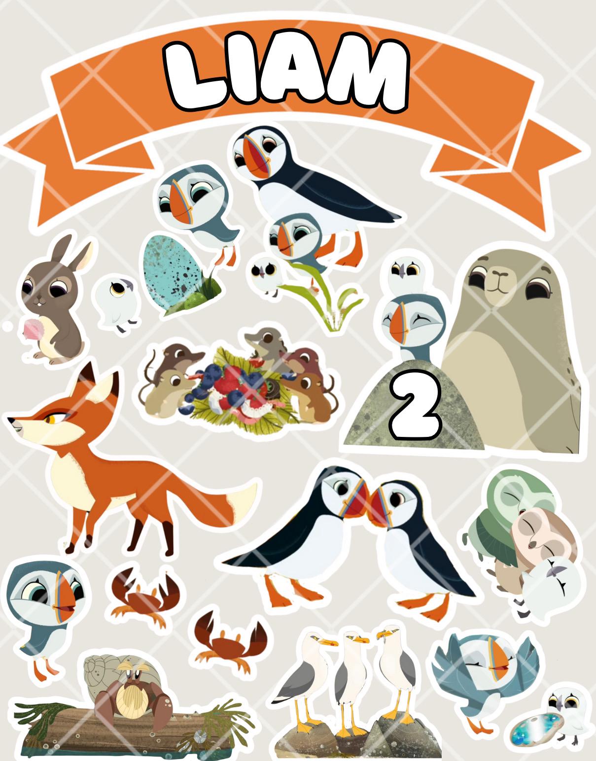 Puffin Rock | Cake Topper | Girls Birthday | Boys Birthday |printable ...