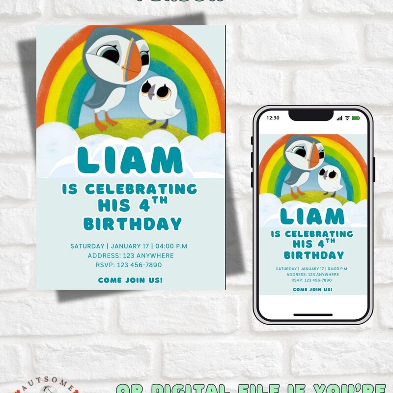 Puffin Rock Birthday - Etsy