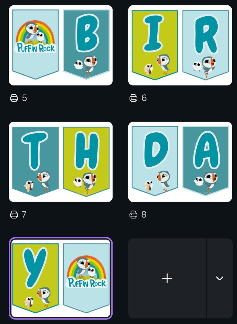 Puffin Rock | Printable Party Banner | Puffin Rock Birthday Printables ...