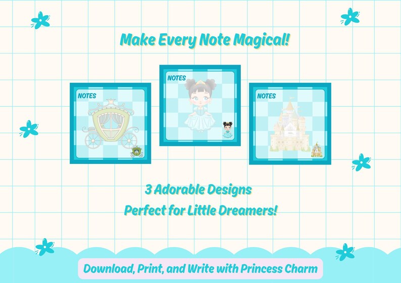 Royal Princess-themed Note Templates | Kids Printable Notepad | Castle ...