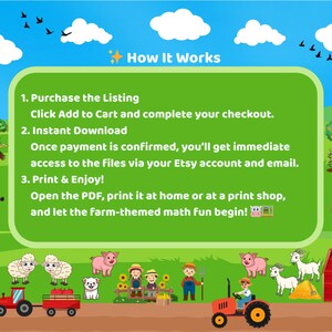 Farm Math Worksheets – Addition, Subtraction & Comparing – Printable ...
