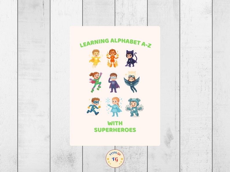 Superhero Alphabet Flashcards A–Z – Learn Letters With Power ...