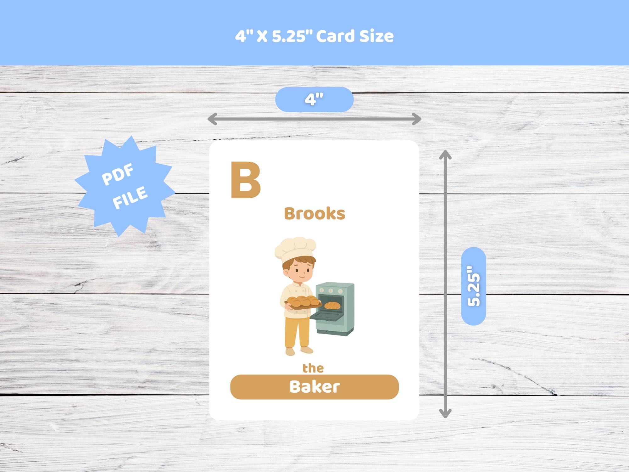 A–Z Occupation Flashcards for Kids – 26 Printable Job Cards | Instant ...