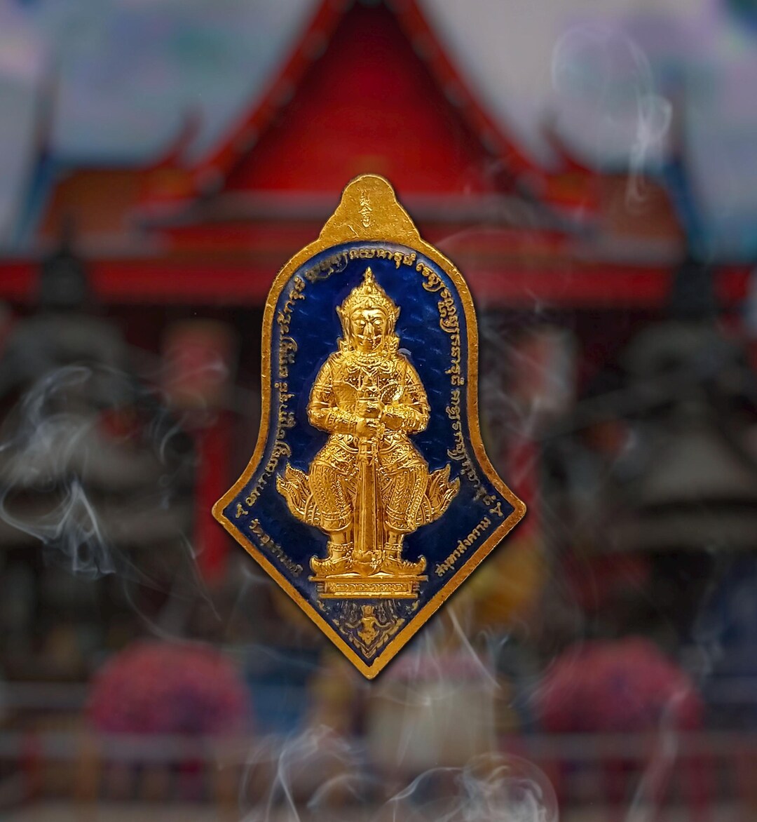 Thao Wessuwan Buddhist Amulet Coin – LP It, Chulamanee Temple Good ...