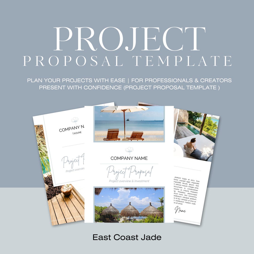 Editable Project Proposal Template | Canva Business Plan (digital ...