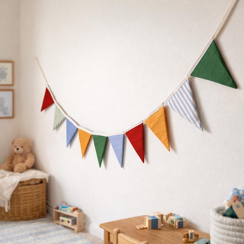 Triangle Bunting Playroom - Etsy
