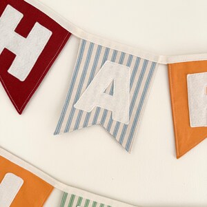 Custom Fabric Happy Birthday Banner – Handmade Heirloom Party ...