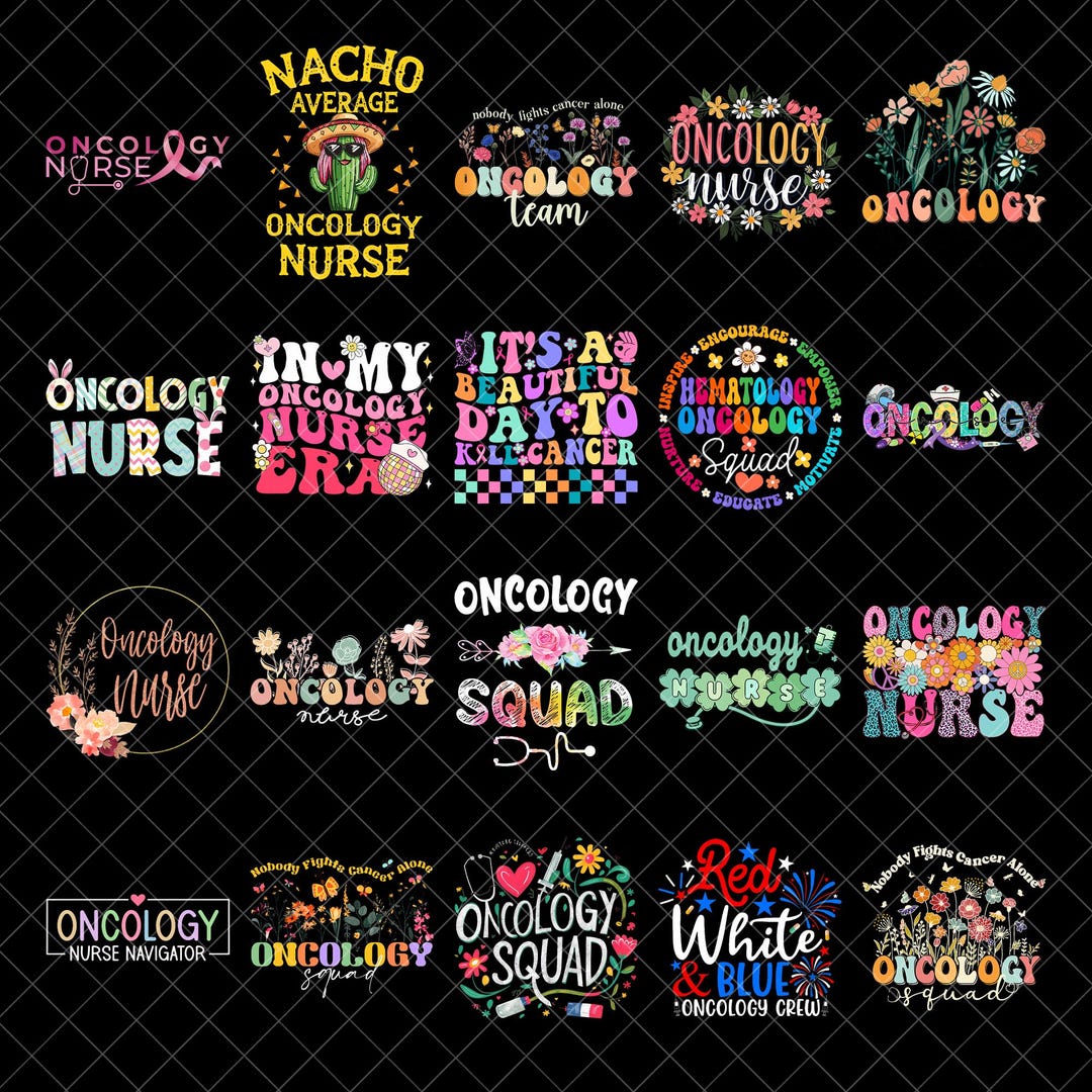 Oncology Nurse Png Bundle, Oncology Squad Png, Funny Onc Nurse Quotes ...