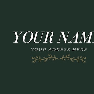 Customizable Forest Green Business Cards - Etsy