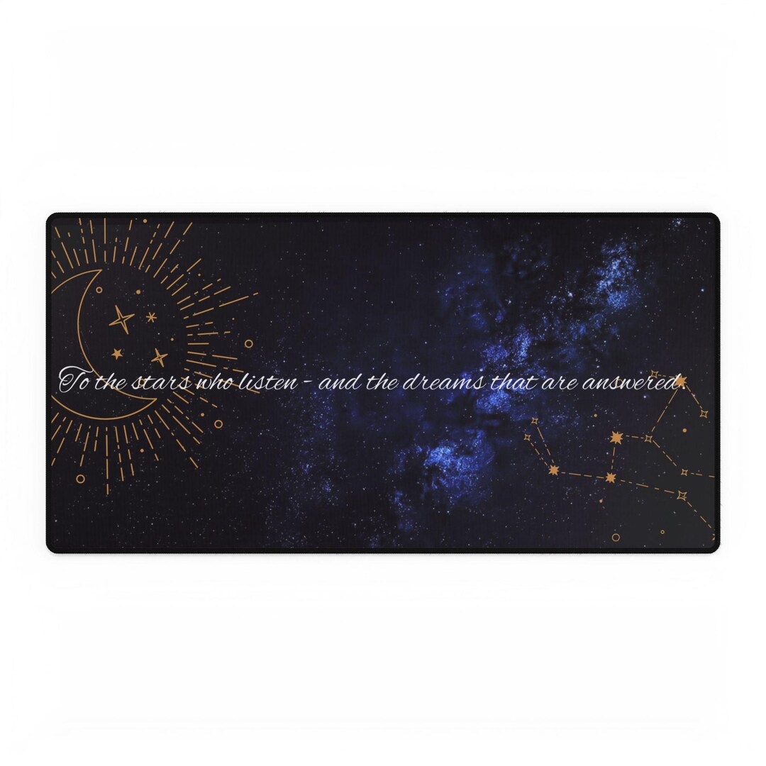 ACOTAR Desk Mat, Rhysand and Feyre Inspired, Book Series Mouse Pad ...