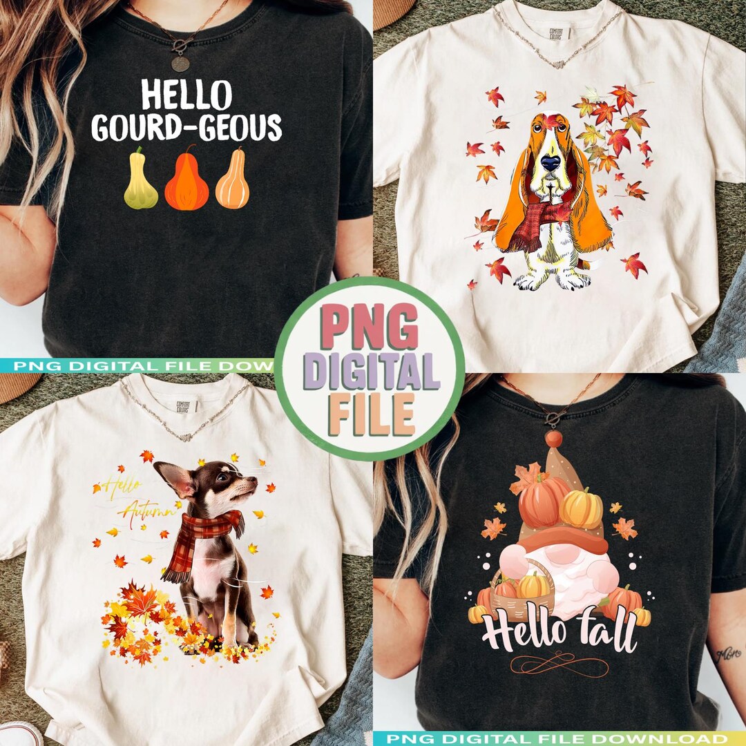 Gourd Farmer PNG, Funny Basset Hound PNG, Autumn Gnomes PNG, Chihuahua ...
