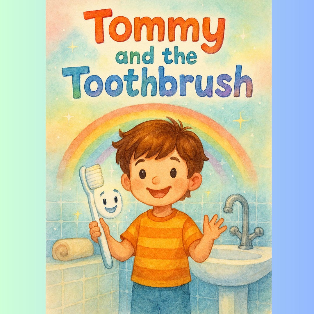 Tommy and the Toothbrush – Printable Story + Coloring Page + Habit ...