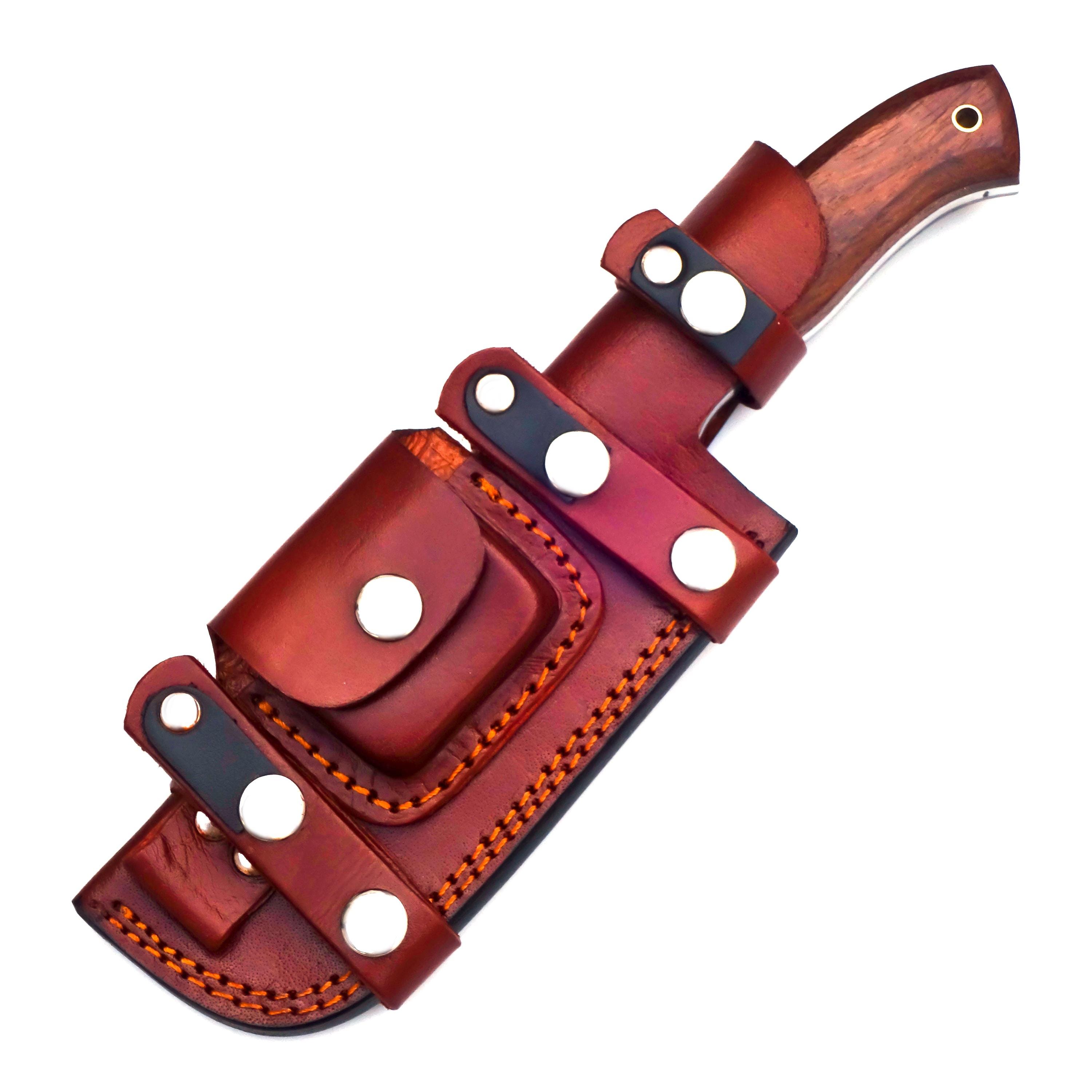 Horizantal Tracker Knife Sheath, Camping Knife Sheath, Bush Craft Knife ...