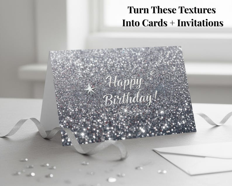Silver Glitter Digital Paper Bundle | 15 Seamless JPG Backgrounds ...