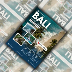 Blue Travel Promotion Poster - Etsy