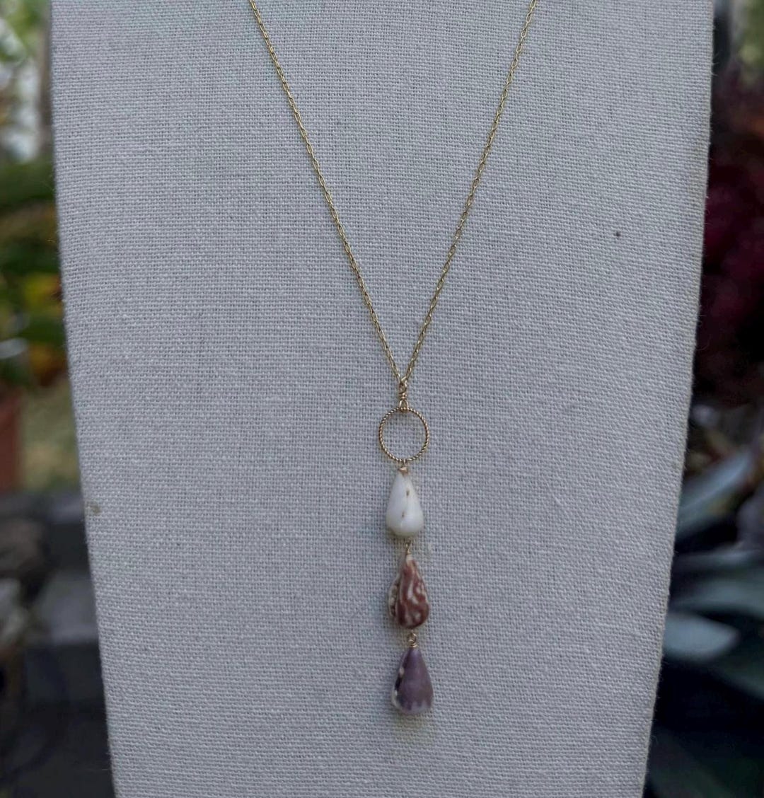 Hawaiian Cone Shell Necklace: Gold Filled Chain, Handmade O'ahu - Etsy