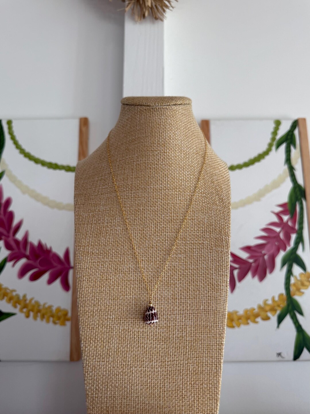Chaldean Cone Shell Pendant Necklace – 14k Gold Filled Chain - Etsy