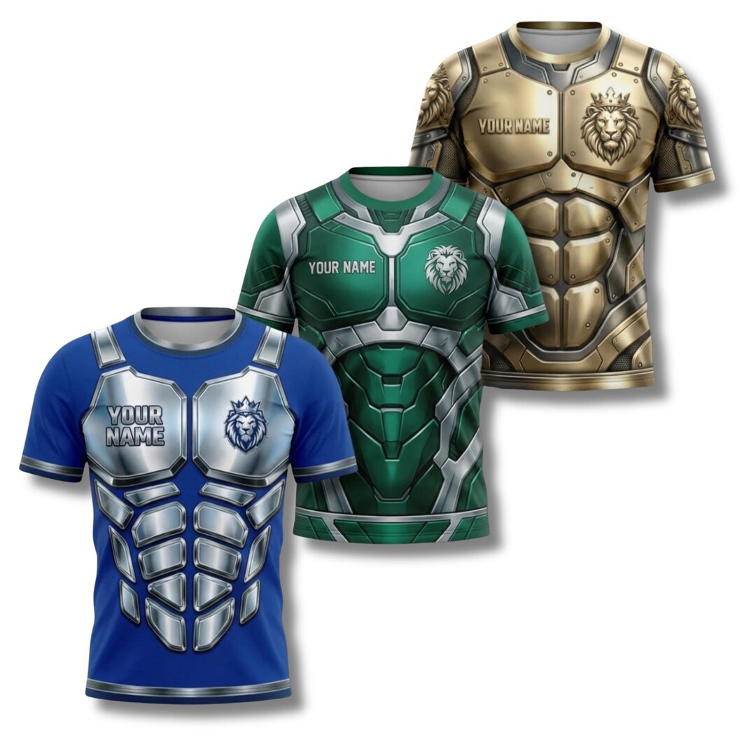 Personalized Lion Armor T-shirt - Futuristic Warrior Chest Plate - Etsy