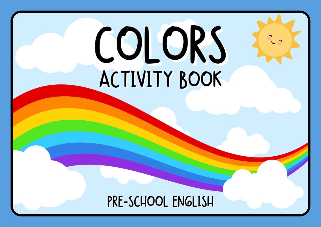 Pre School Colors Learning Book - Etsy
