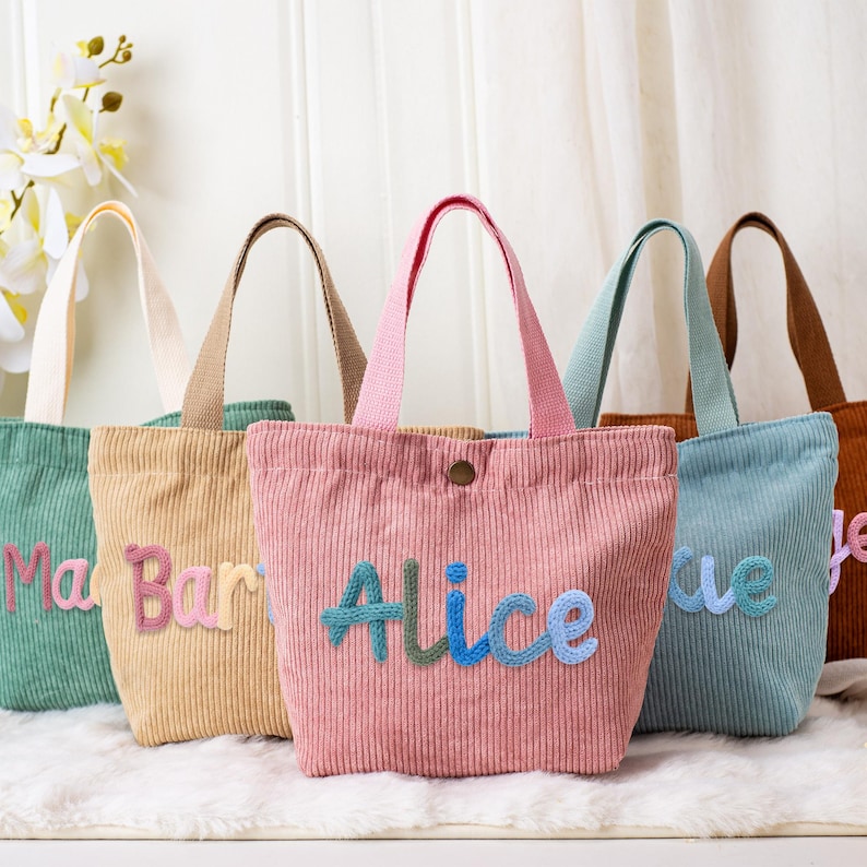 Personalized Name Tote Handbag: Custom Children's Gift,custom Name Tote ...