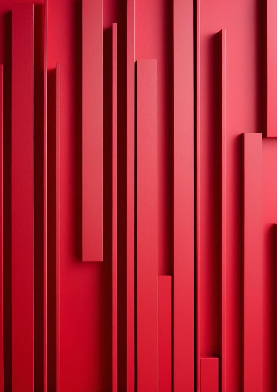 Red Geometric Abstract Wall Art - Modern Minimalist Poster - Etsy