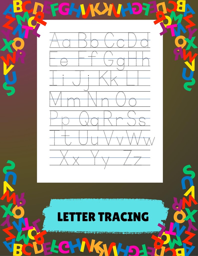 Alphabet Tracing Busy Book Printable Kids Printables PDF for ...