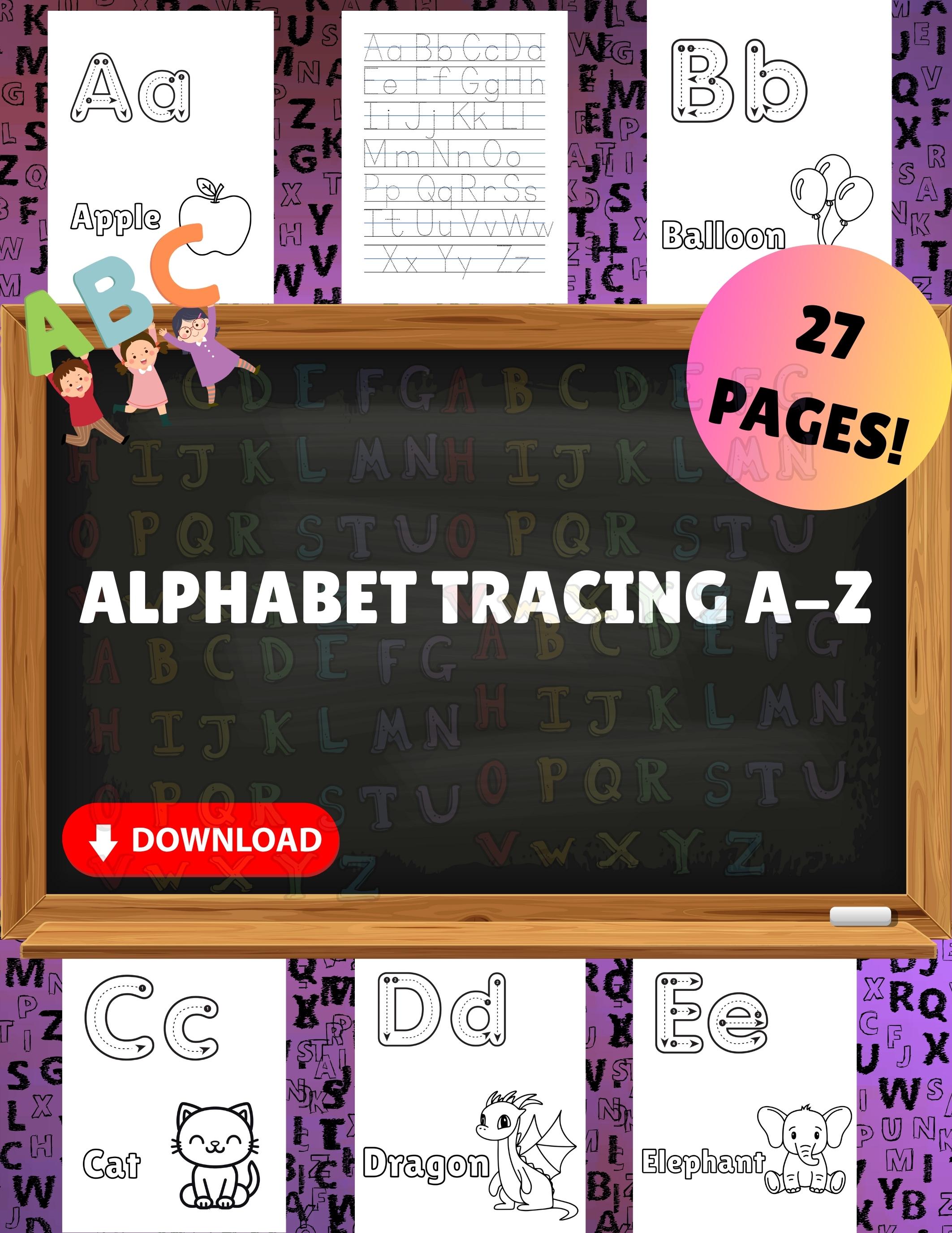 Alphabet Tracing Busy Book Printable Kids Printables PDF for ...