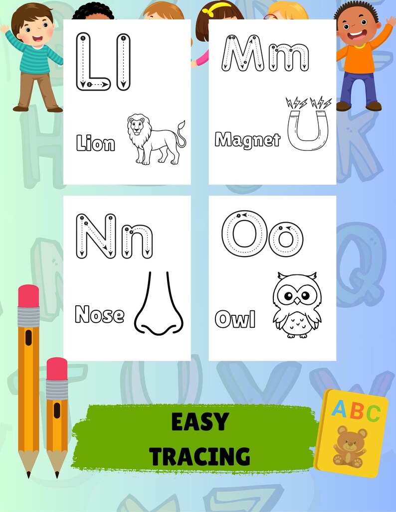Alphabet Tracing Busy Book Printable Kids Printables PDF for ...