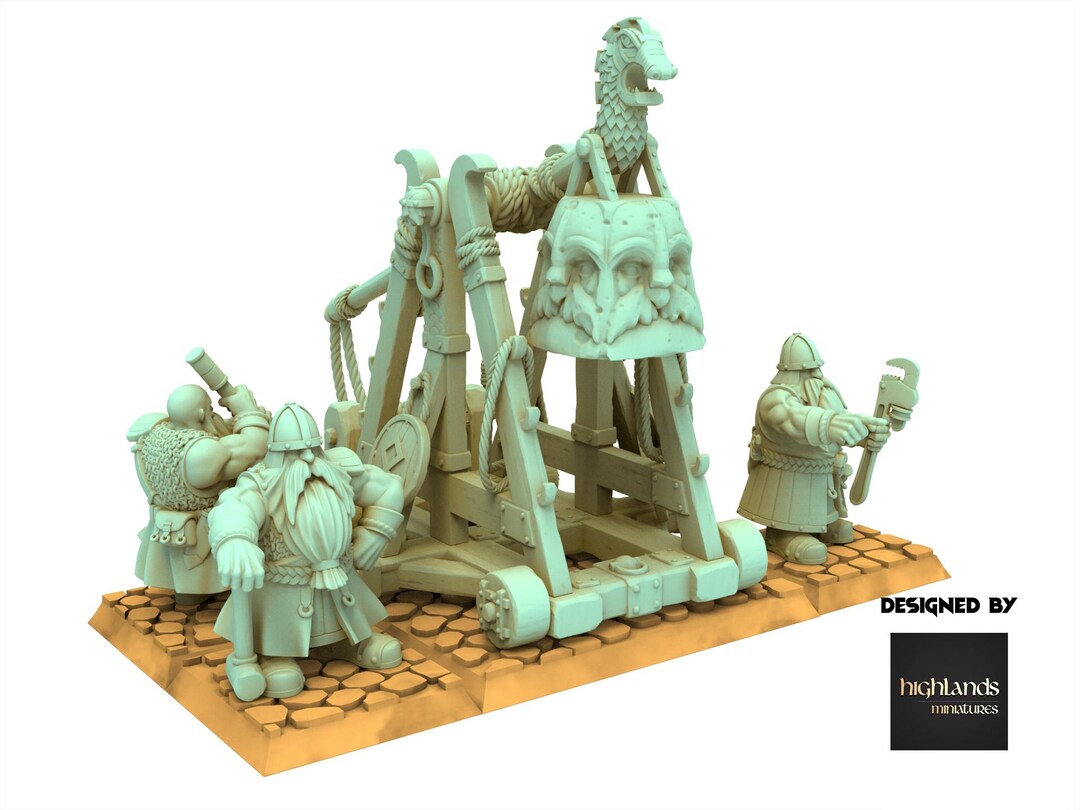 Dwarves - Catapult - Sons of Ymir - Highlands Miniatures - Etsy