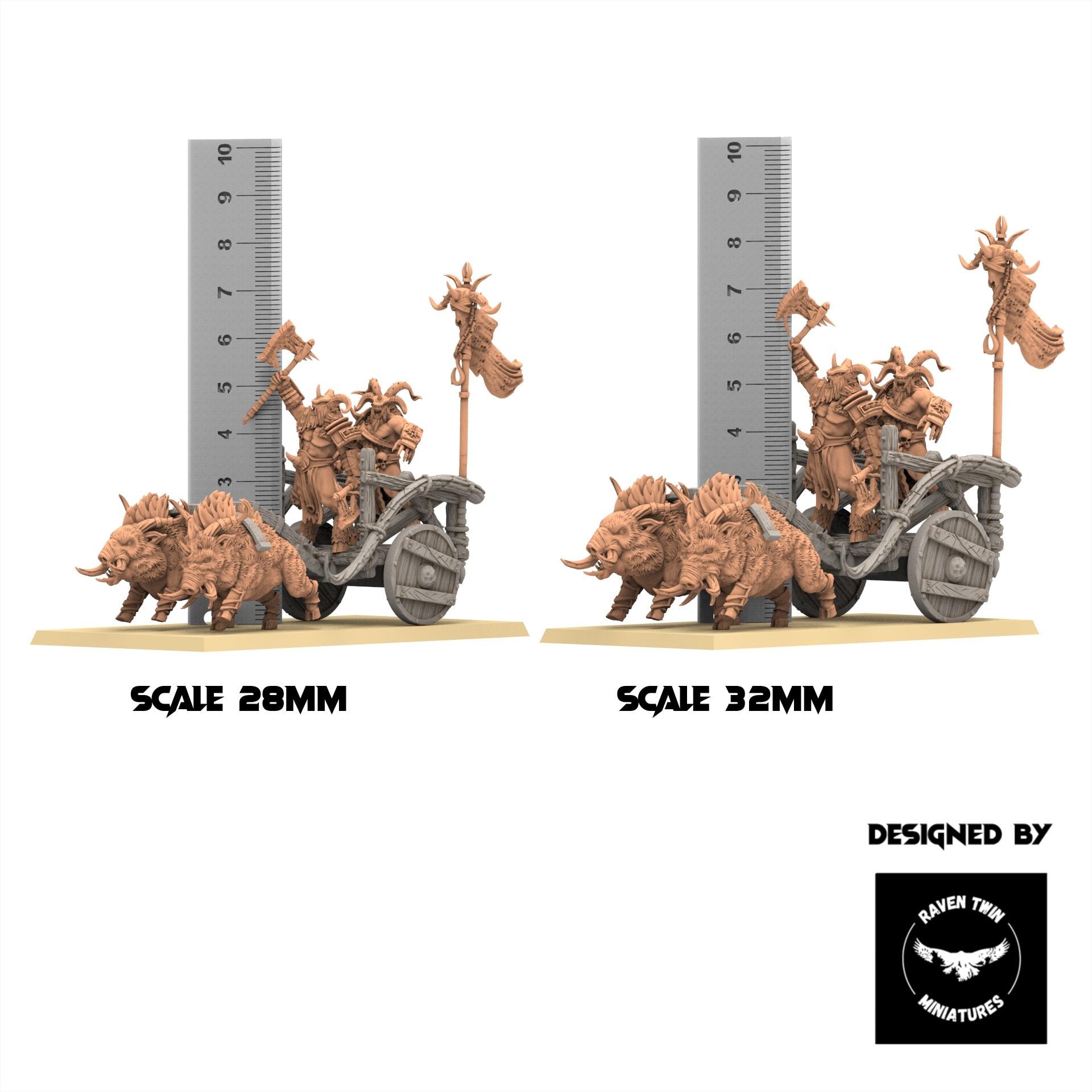 Beastmen - Chariot of War V2 - Raven Twins - Etsy