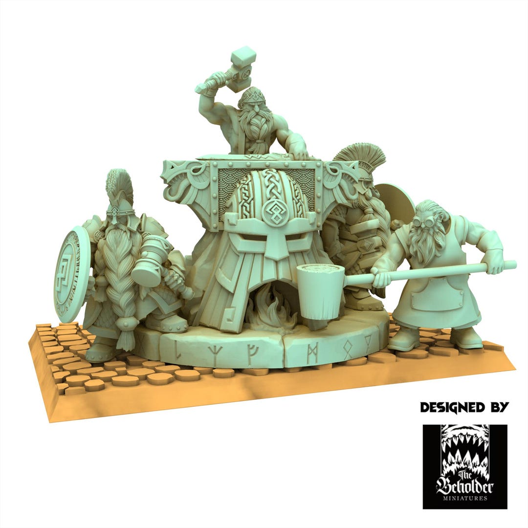 Dwarves - Thunder Forge - Dwarven Kingdoms - the Beholder Miniatures - Etsy