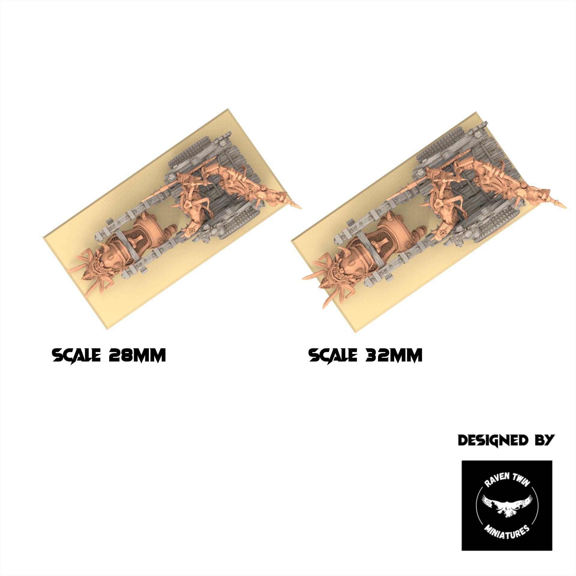 Beastmen - Chariot of War V2 - Raven Twins - Etsy