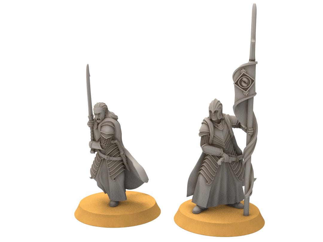 Rivandall - Captain and Banner - Bloody Elves - Davale Games - Etsy