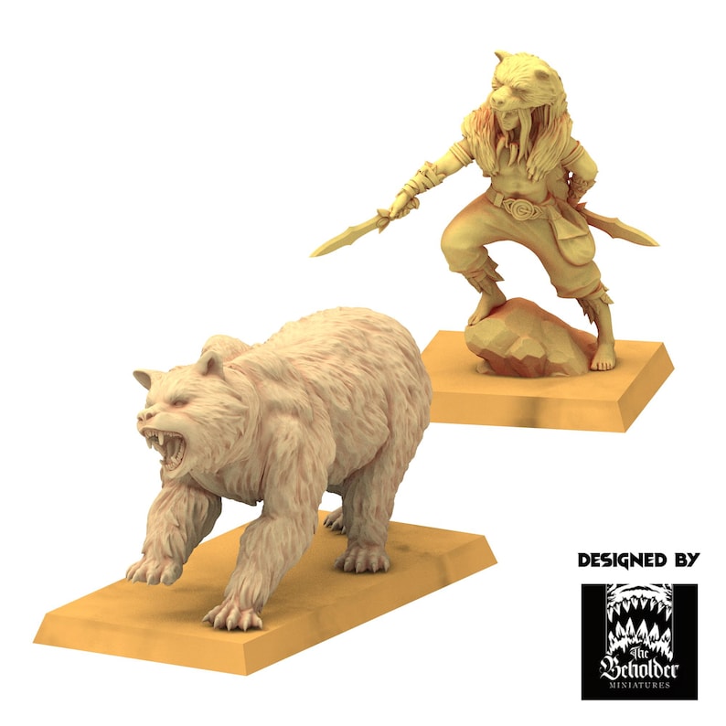 Sylvan Elves - Beastmasters - Evergreen Elves - the Beholder Miniatures ...