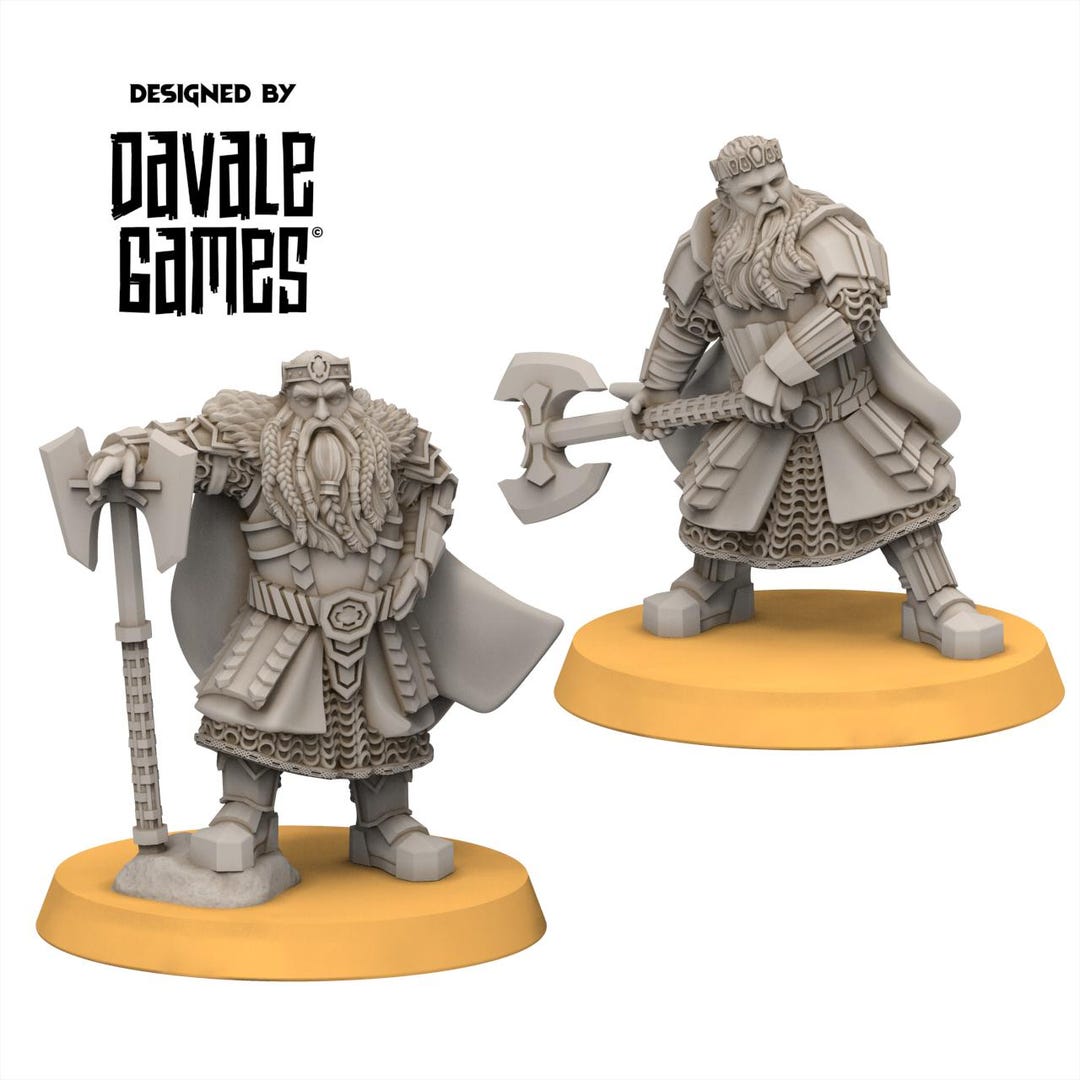 Dwarves - Kings - Kalak Dwarves - Davale Games - Etsy