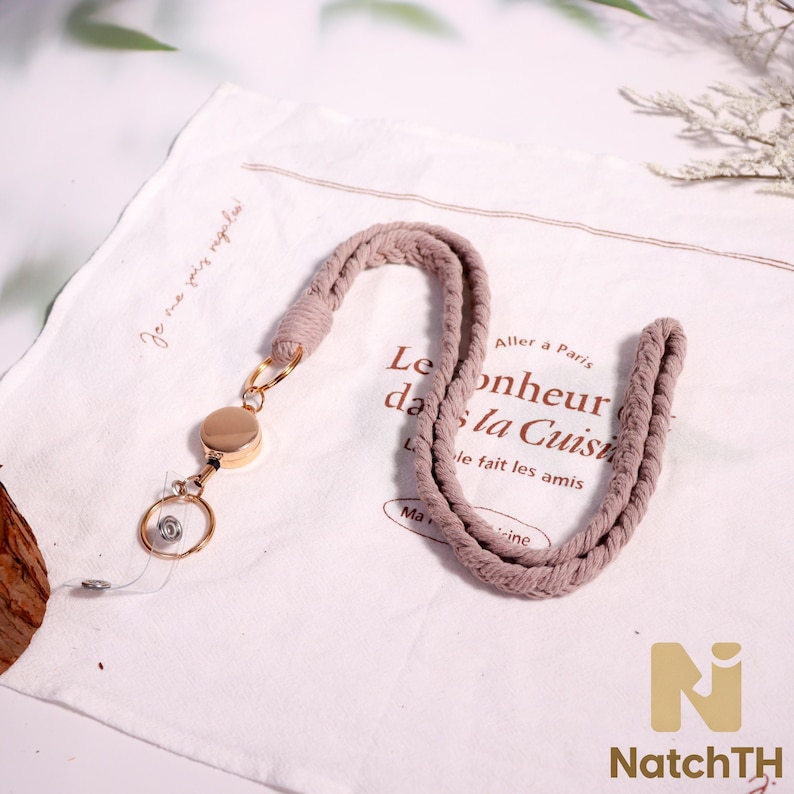 Boho Braided Lanyards,macrame Lanyards,cotton Lanyard for ID Badge ...