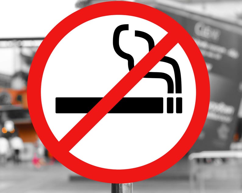 No Smoking Sign SVG Bundle, 20 Designs (digital Download) - Etsy