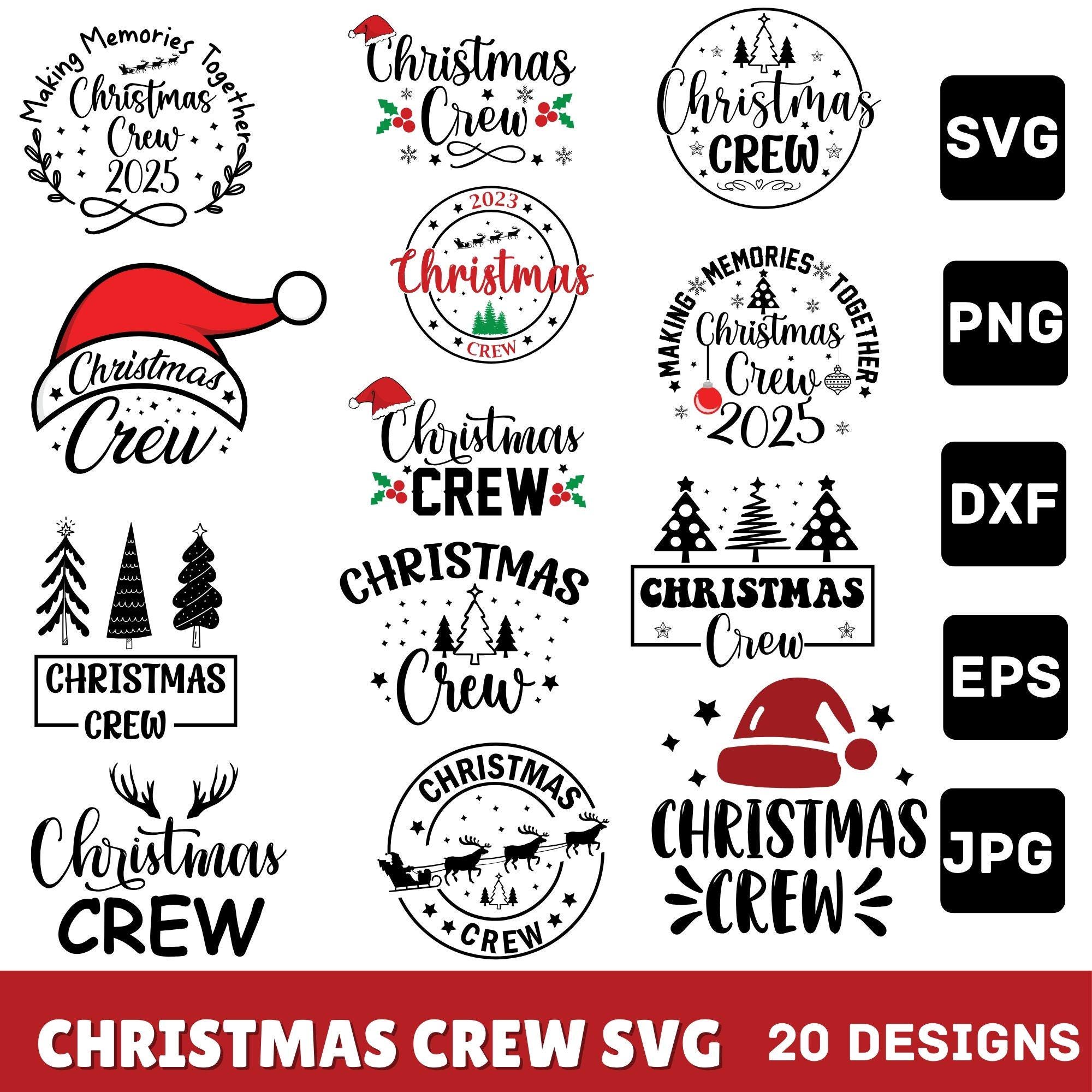 Christmas Crew SVG Png Bundle: Family Matching Pajamas, Christmas Svg ...
