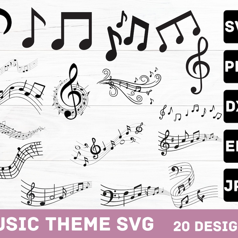 Musical Staff Svg - Etsy