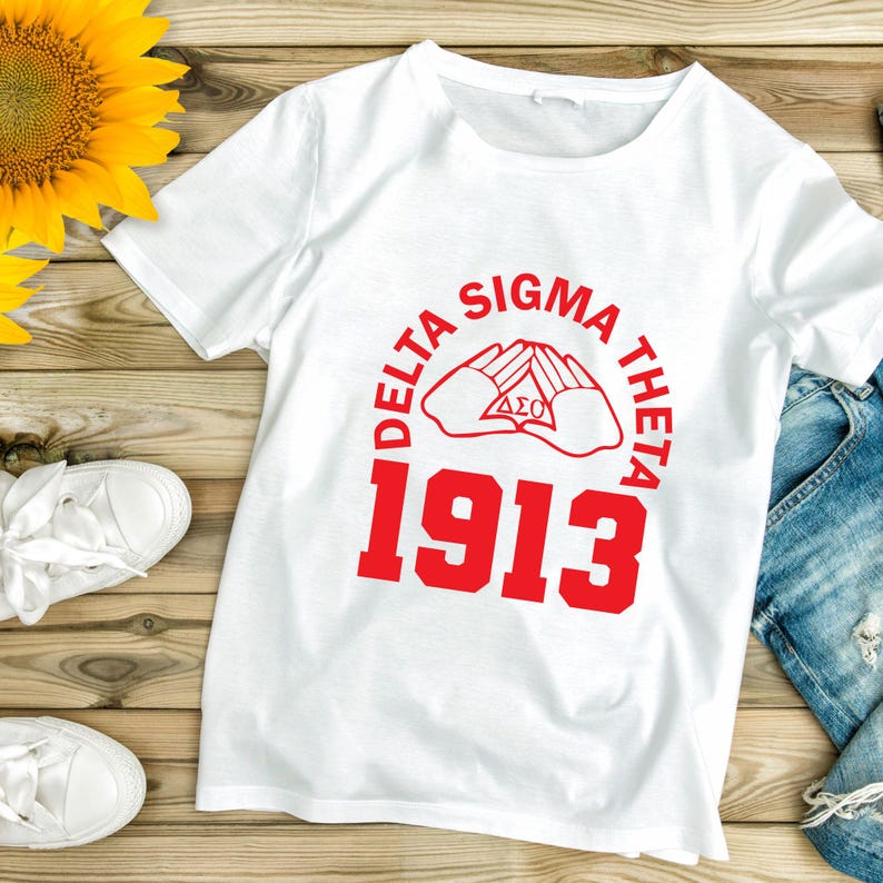 Delta Sigma Theta SVG Bundle: Sorority Greek Letters, Hand Sign ...